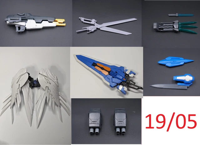 GUNDAM CUSTOMIZE PARTS Weapon, Backpack, Wing, etc for HG 1/144 MG 1/ ...