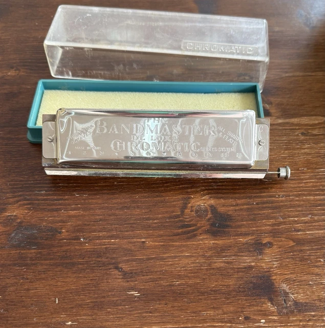 VINTAGE THE BANDMASTER De Luxe Harmonica Made in German £16.32 ...