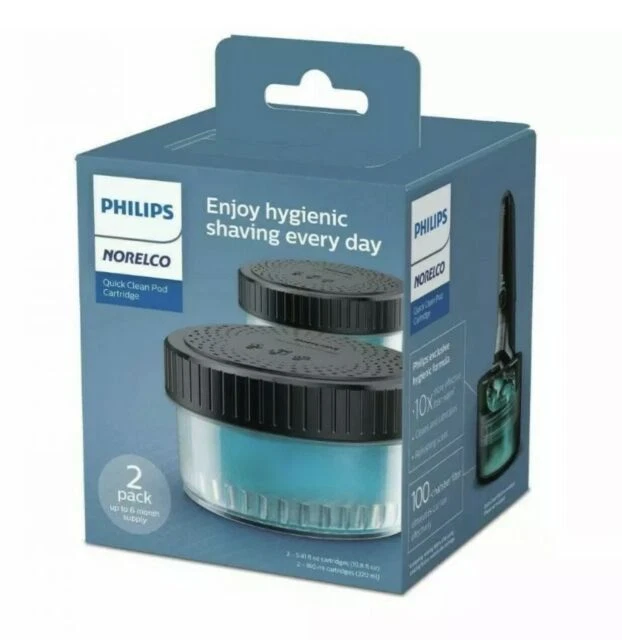 PHILIPS NORELCO QUICK Clean Pod Cartridge (2 pods per box) Alcohol EUR ...
