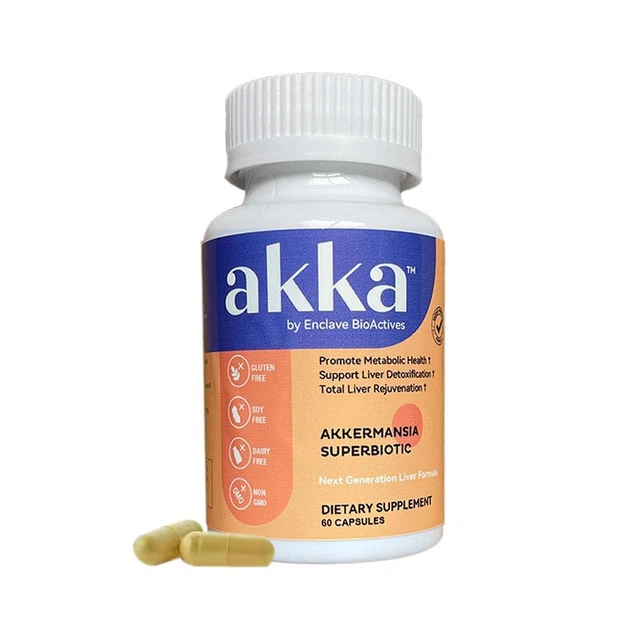 AKKA-PREMIUM LIVER CLEANSE Detox &Repair Superbiotic.60 Capsules Gut ...