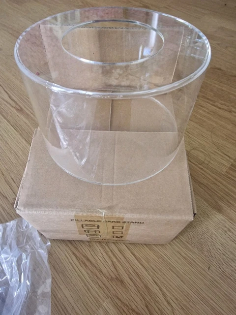 ACRYLIC FILLABLE DISPLAY Cake Box/stand MEDIUM £16.32 - PicClick UK