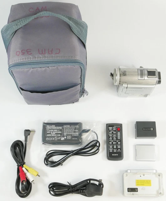 SONY DCR-PC350E MINIDV PAL Camcorder AV/DV-in Handycam Tape Video ...