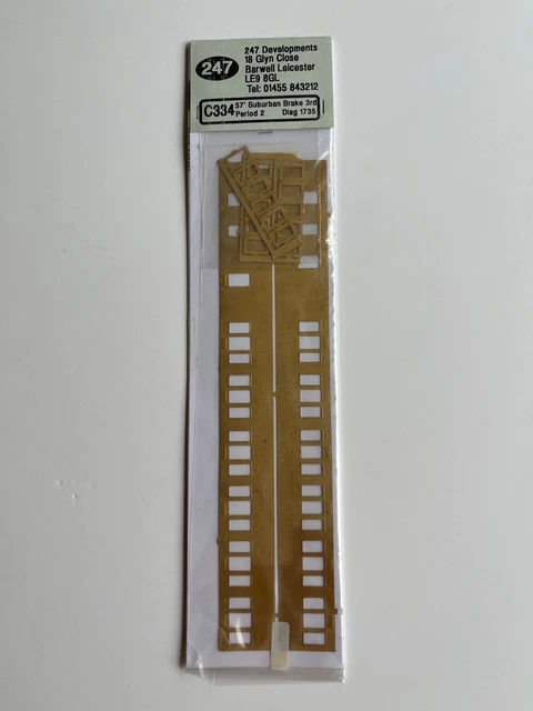 247 DEVELOPMENTS ETCHED brass LMS coach sides Dia.1735 57' suburban ...