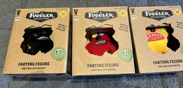 FUGGLER FARTING FIGURE Motion Activated Black. 9cm Set Of 3 £30.00 ...