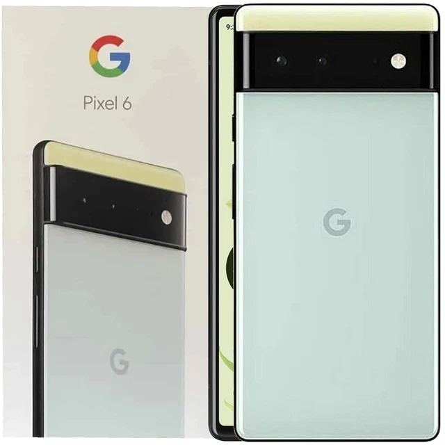 NEW GOOGLE PIXEL 6 Dual Sim 128GB +8GB Sorta Seafoam Factory Unlocked ...