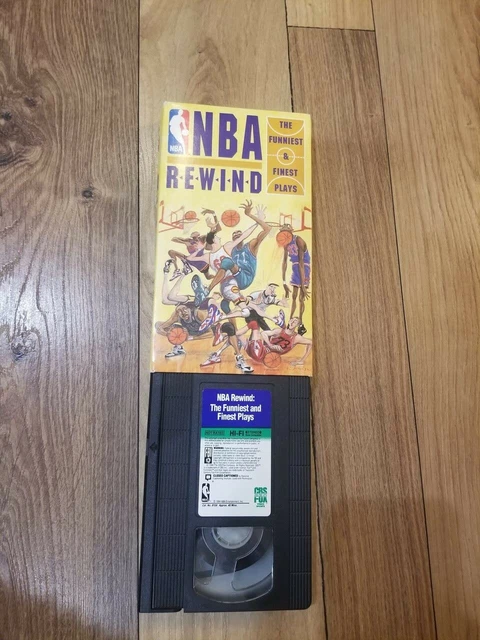 VINTAGE VHS NBA Rewind The Funniest & Finest Plays VHS 1994 Basketball ...