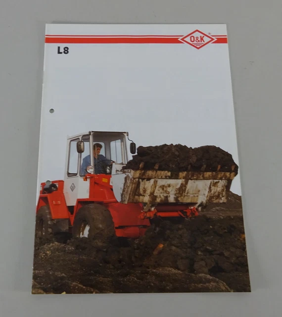 BROCHURE O&K WHEEL Loader L8 Stand 02/1991 $54.08 - PicClick AU