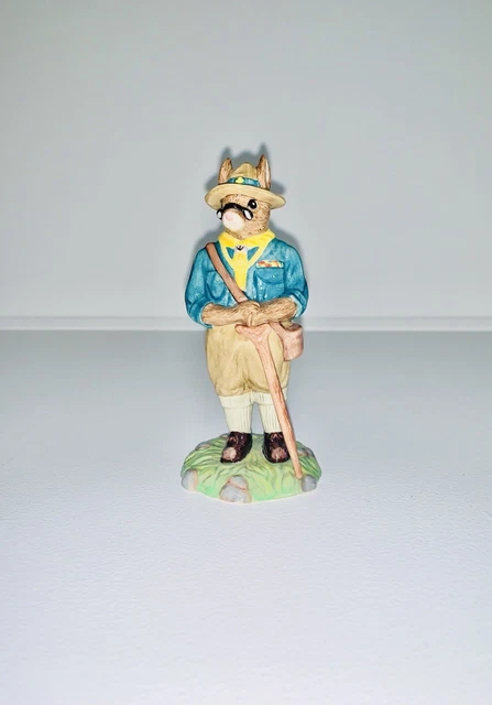 ROYAL DOULTON, BUNNYKINS - Scout Leader, DB432. Hand made & decorated ...