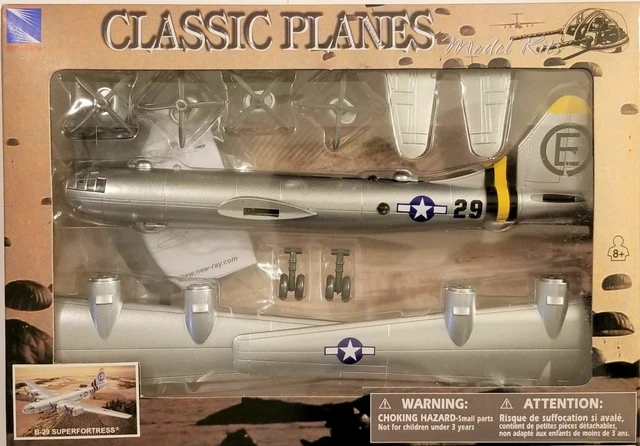 NEW RAY - Classic Planes Model Kits B-29 Superfortress (BBNR20107B29) £ ...