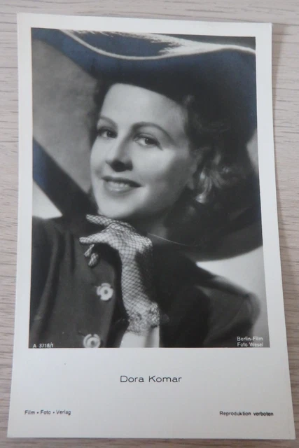 FOTO AUTOGRAMMKARTE DEUTSCHE Schauspielerin Dora Komar um/ab 1940 ...