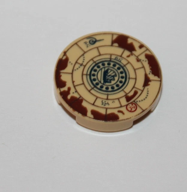 LEGO TAN TILE Round 2x2 with Treasure Map Pattern 4150pb080 / set 4192 ...