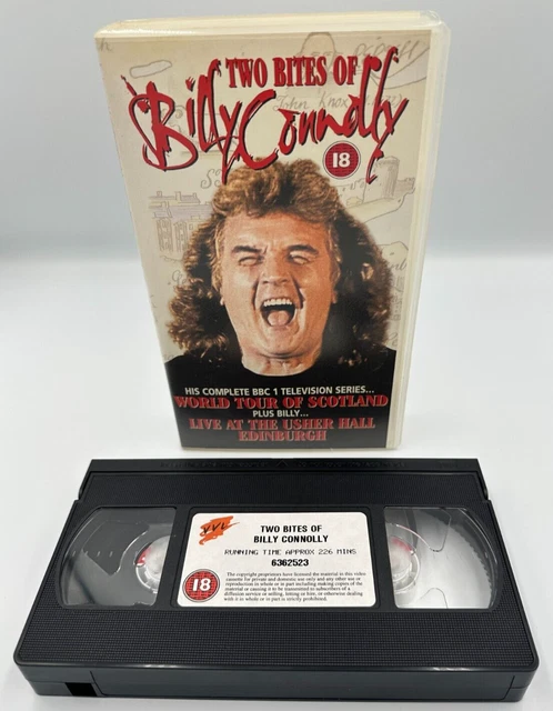 BILLY CONNOLLY TWO Bites Of VHS Tape Excellent Condition World Tour Of ...