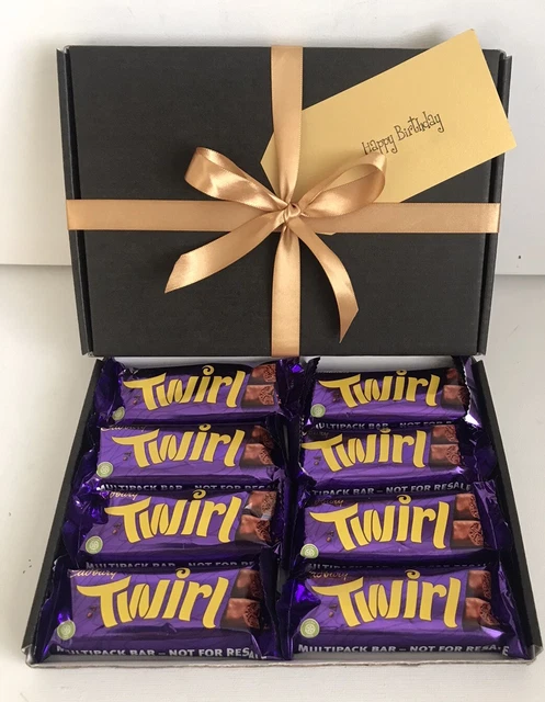 CADBURY TWIRL MILK Chocolate Gift Box Hamper Birthday Present Chocolate ...