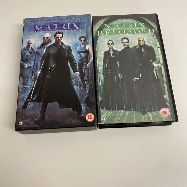 TWO VHS TAPES. “ The Matrix” and “The Matrix Reloaded”. £5.00 - PicClick UK