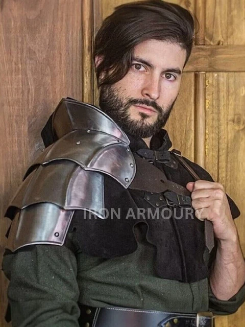 PAULDRON CAVALIERE MEDIEVALE, armatura da guerriero, Sca-Pauldron, LARP ...