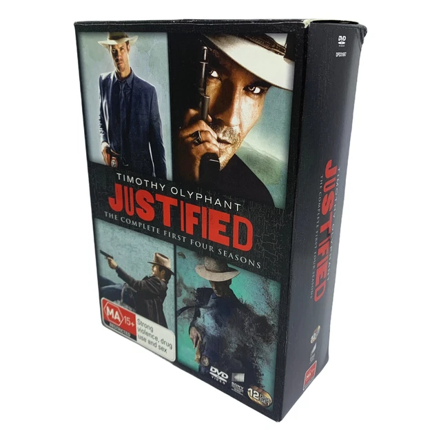 JUSTIFIED COMPLETE SEASONS 1-4 DVD Box Set (12 Discs) - Region 4, PAL ...