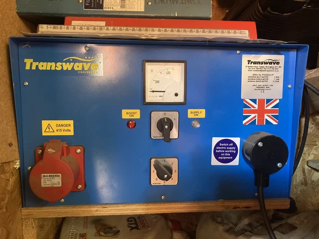 TRANSWAVE STATIC CONVERTER STC1.1 - 1.5hp/1.1kW Single to 3-phase 240v ...