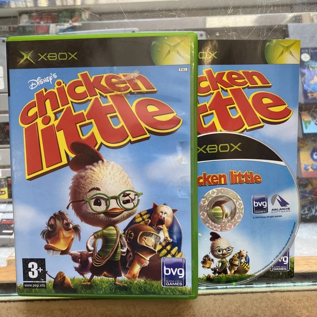 CHICKEN LITTLE XBOX Original Game + Manual PAL (2005) Disney Games ...