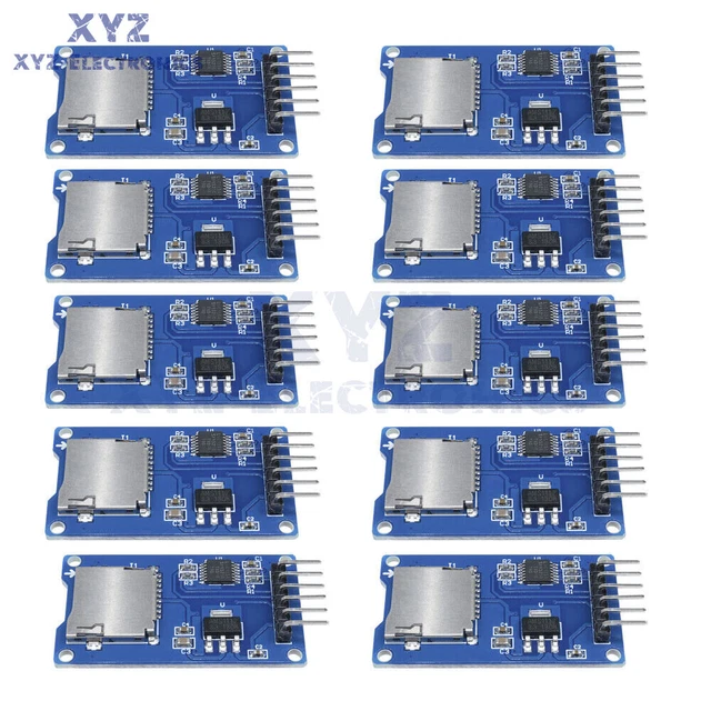 1-10PCS MICRO SD TF Card Memory Shield Module SPI Storage Board for ...