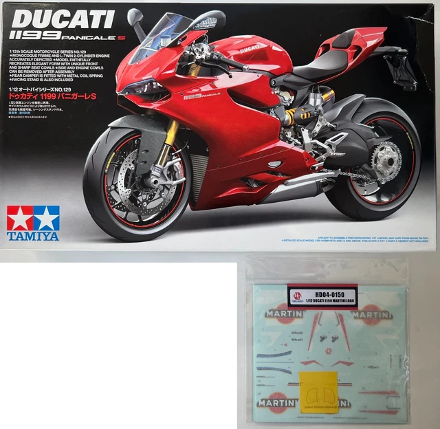 TAMIYA DUCATI PANIGALE Martini 1/12 with New Decals. from Japan EUR 50 ...