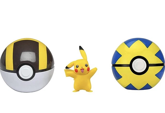 NEW! NIP POKÉMON Clip N Go Pokéball Pikachu Adjustable Belt Set Pokémon ...