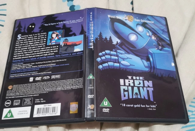THE IRON GIANT Animation Dvd Childrens Film (2000) Jennifer Aniston £1. ...