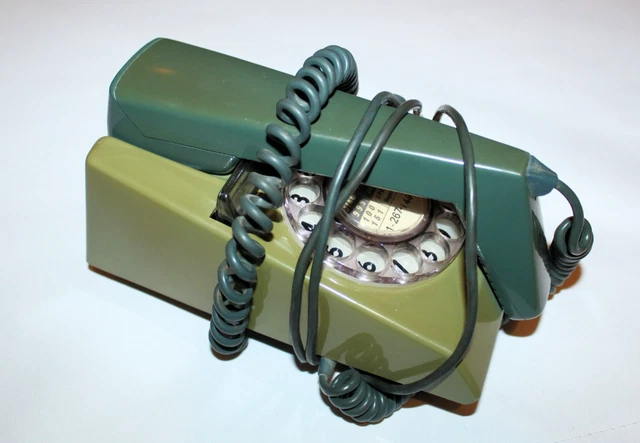 A RETRO BT Rotary Dial 2/722F Green Trimphone For Spares Or Repair £7. ...
