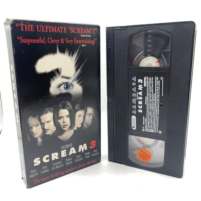 SCREAM 3 VHS 2000 Slasher Neve Campbell Wes Craven Horror Movie £21.87 ...