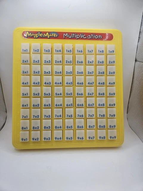 VINTAGE '93 MAGIC Math Multiplication Table Press & See (non-electric ...