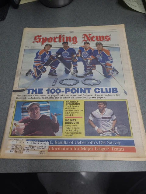 APRIL 14 1986 Wayne Gretzky Edmonton Oilers Hockey The Sporting News ...