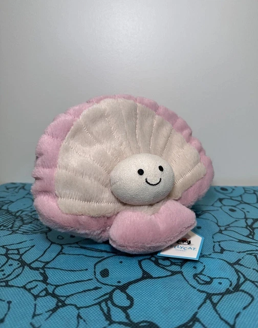 JELLYCAT CLEMMIE CLAM Soft Plush Toy RETIRED NWT Summer Sea 7.5inches £ ...