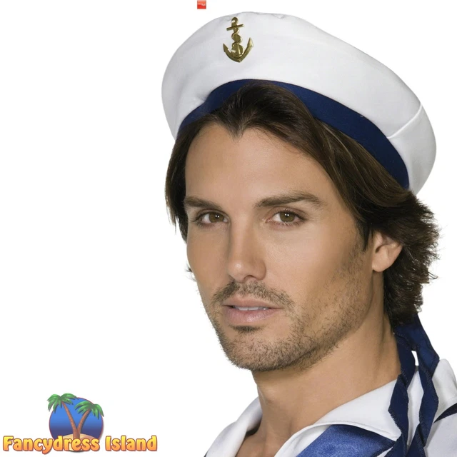 Smiffys Sailor Hat Village People Marine Cruise Adults Fancy Dress £5