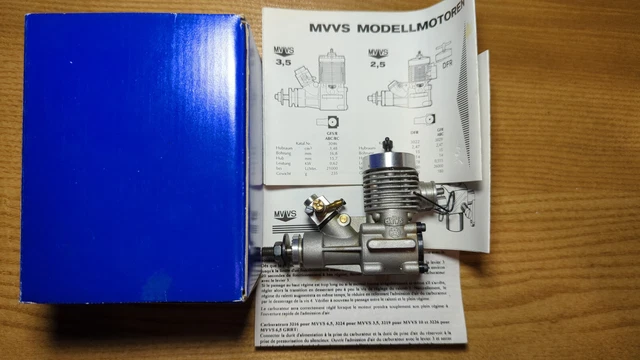 MOTEUR COMPÉTITON AVION MVVS 2,5 DFR diesel glow trés peu utilisé vintage EUR 94,90 - PicClick FR