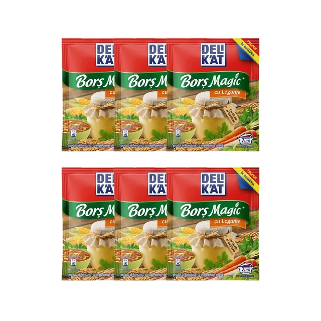 BORS MAGIC CU legume Delikat, for traditional Romanian Sour Soup, 6x65 ...