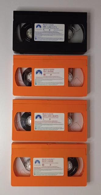BLUE'S CLUES VHS Tapes: ABCs & 123s-Blue's Birthday-Arts & Crafts-Blue ...