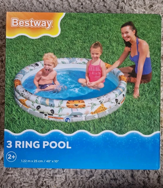 INFLATABLE KIDS GARDEN Swimming Paddling Splash Pool Jungle 1.22Cm×25Cm ...