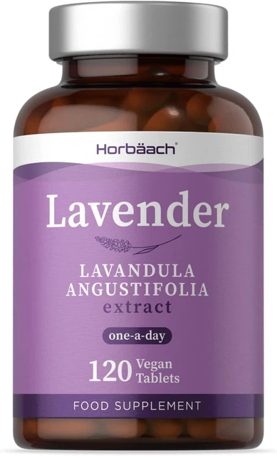 STRESS ANXIETY RELIEF Tablets. Lavender 500mg x 120 Anxiety, Relaxation ...