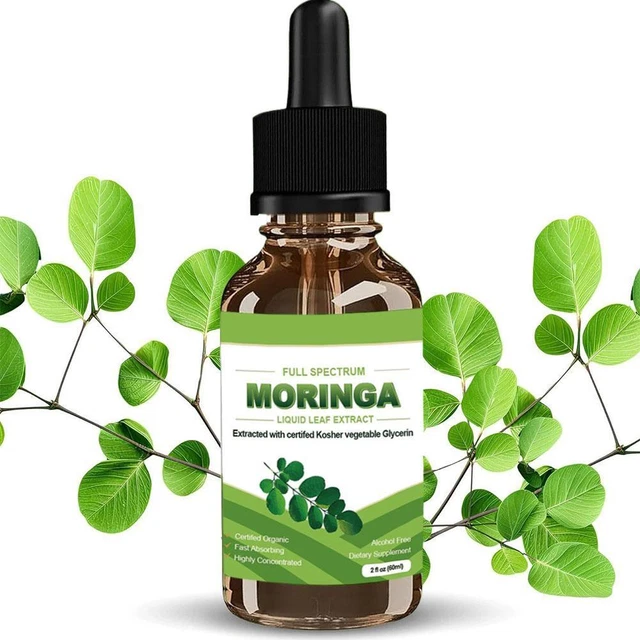 MORINGA LEAF DROPS-FULL Spectrum-Liquid Leaf Exract-Boosts Metabolism ...