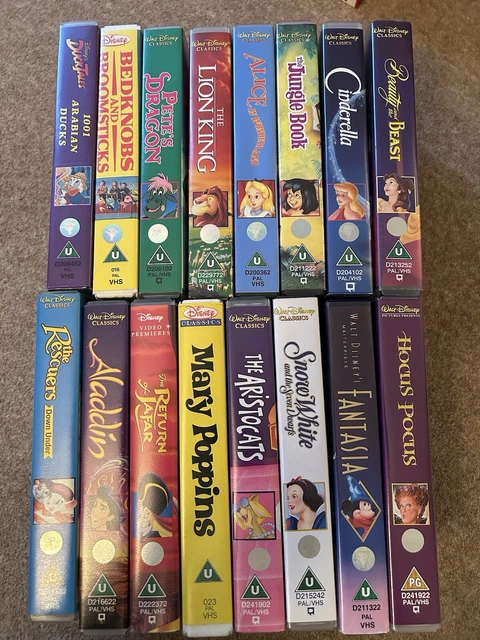 VINTAGE DISNEY VHS Bundle 16 Tapes Video Premier / Classics £10.00 ...