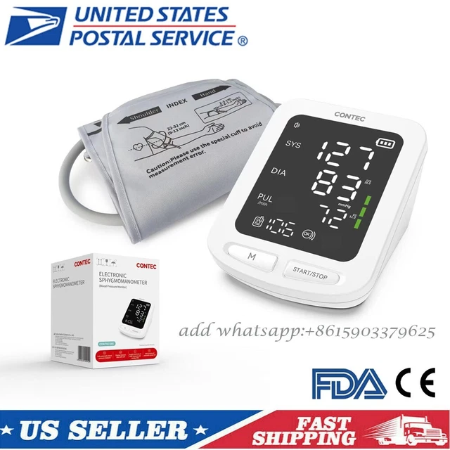 LED DIGITAL ARM Blood Pressure Monitor BP,Heart Rate Machine,large ...