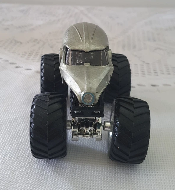 HOT WHEELS MONSTER Jam Silver NEA POLICE Monster Truck 1:64 Mattel Bent ...