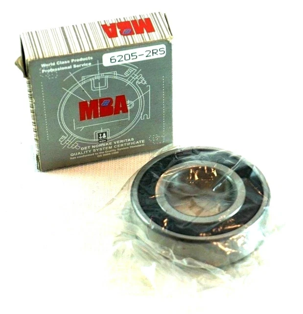 PREMIUM MBA BALL Bearing 6205-2RS 53x53x16mm Rubber seals Made in ...