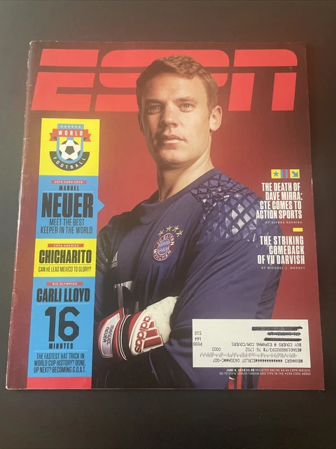 MANUEL NEUER ESPN Magazine World Football Soccer Carli Lloyd £4.74 ...