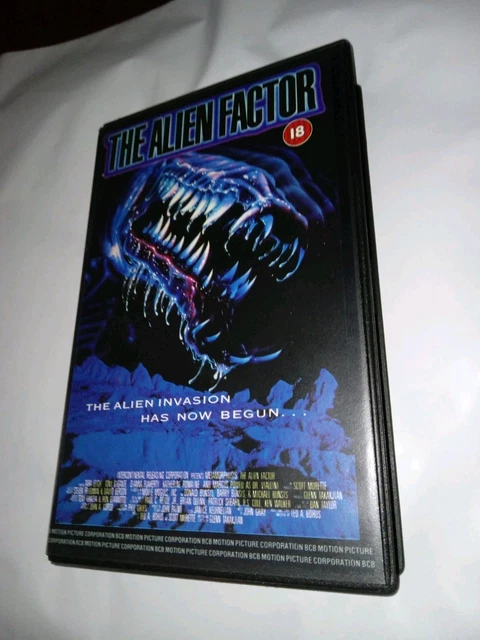THE ALIEN FACTOR vhs video tape cassette big box uk pal version £26.72 ...