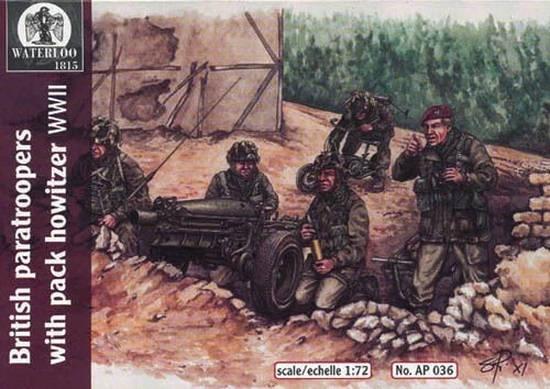SOLDATINI 1/72 WWIIBritish Paratroopers with Pack Howitzer WATERLOO1815 ...