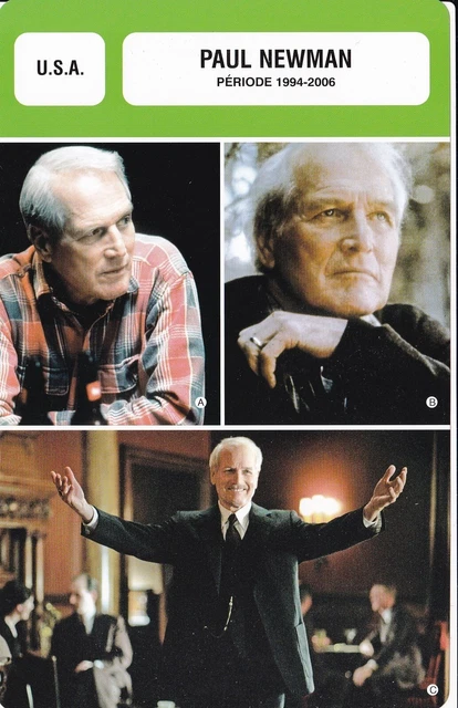 FICHE CINÉMA - Acteurs - PAUL NEWMAN 1994-2006 EUR 2,10 - PicClick FR