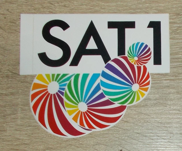 ALTER AUFKLEBER | Sticker SAT.1 Logo Bälle EUR 3,99 - PicClick DE