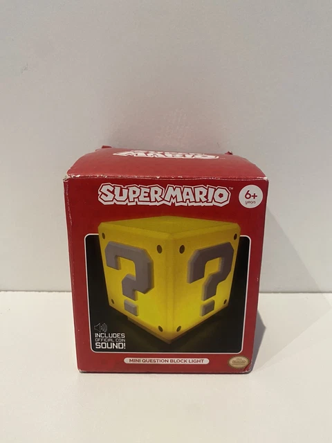 SUPER MARIO MINI Question Block Light Push Down On/Off Function For ...