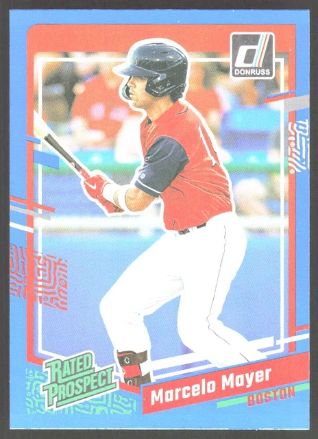 2023 DONRUSS RATED Prospect Marcelo Mayer recrue Boston Red Sox #67 ...