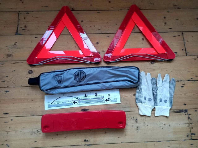 CLASSIC MINI COOPER S Genuine Rover Mpi Folding Warning Triangles NOS ...